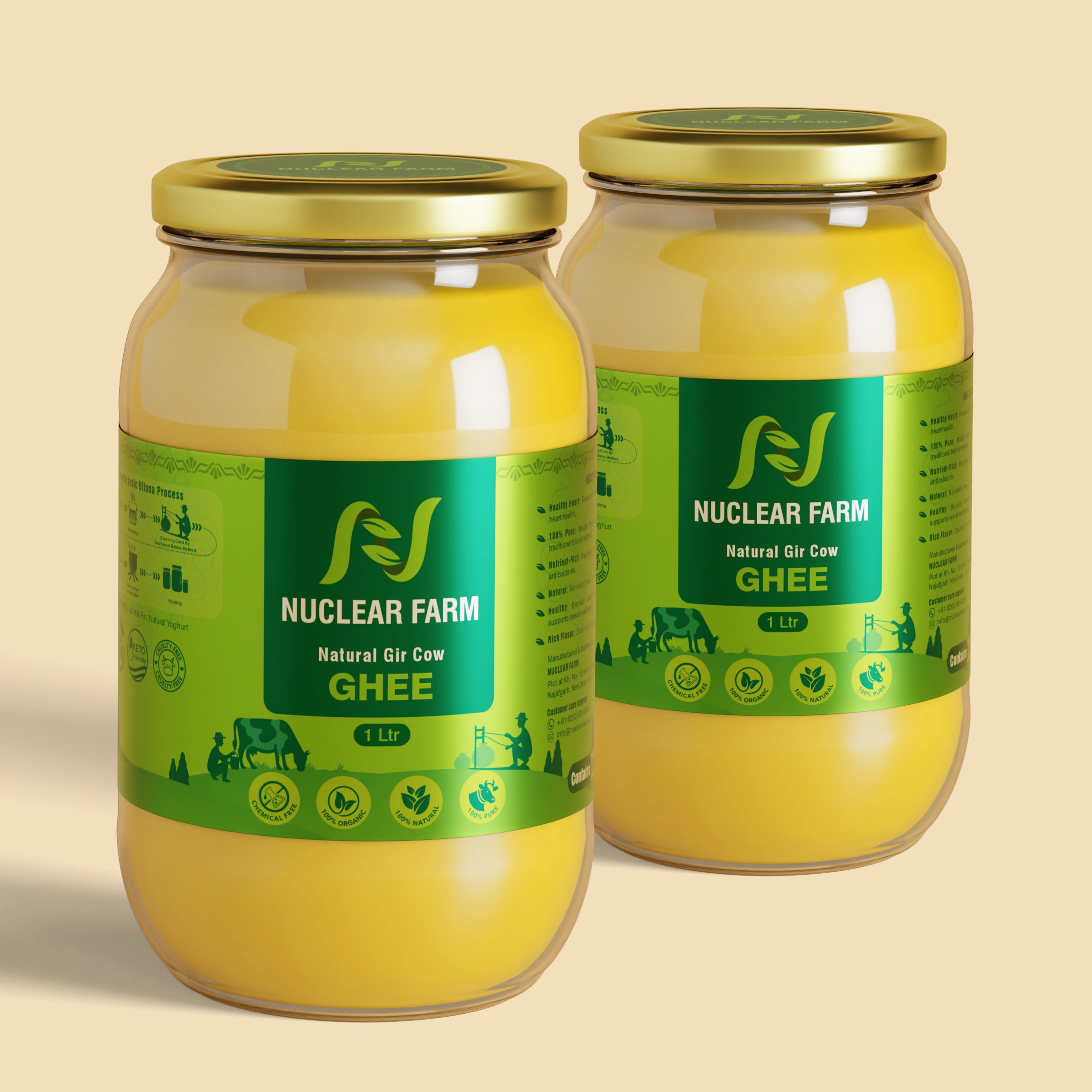 A2 Gir Cow Ghee - 2 L – Nuclear Farm